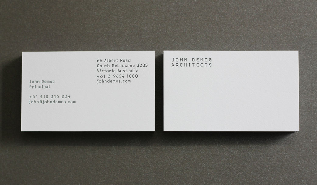 John Demos Architects - Card Nerd
